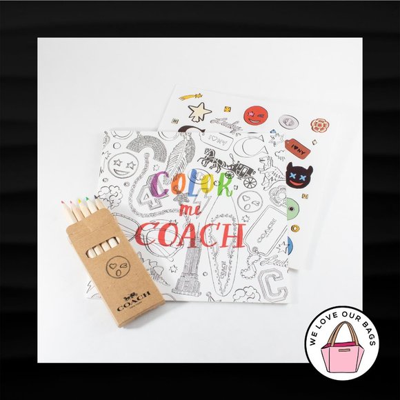 Coach | Bags | Rare New Coach Color Me Coach Coloring Book W Rexy Tea ...